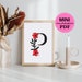 Floral Letter P Cross Stitch Pattern, Monogram P Cross Stitch, Initial ...
