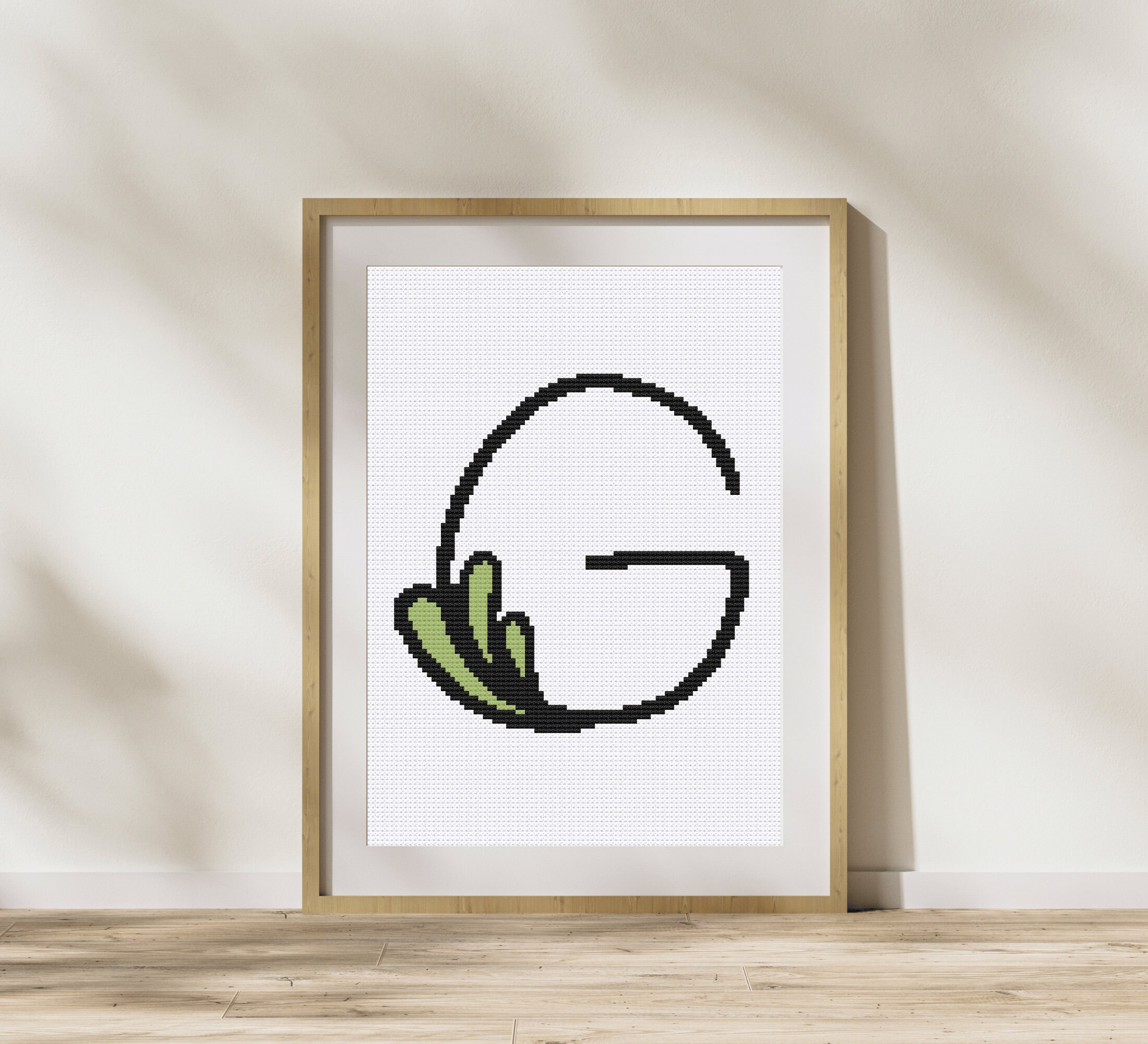 Floral Letter G, Cross Stitch G Pattern, Monogram G Cross Stitch ...
