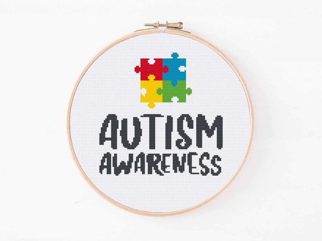Autism Awareness Cross Stitch Pattern, Autism Cross Stitch, Counted ...