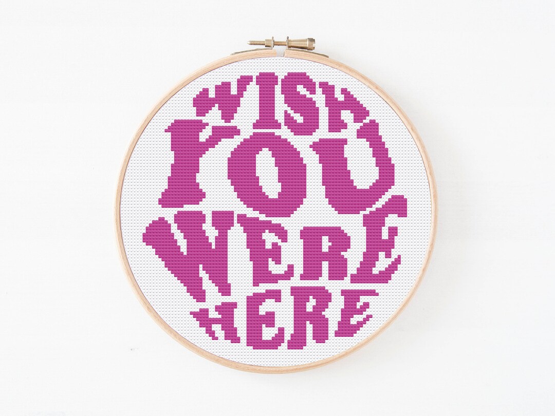 Wish You Were Here Cross Stitch Pattern, Pink Floyd Cross Stitch ...