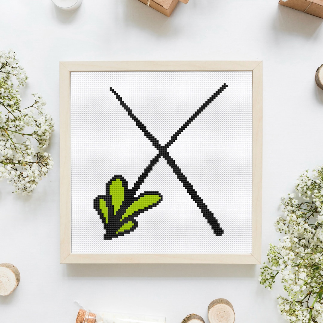 Floral Letter X, Cross Stitch X Pattern, Monogram X Cross Stitch ...