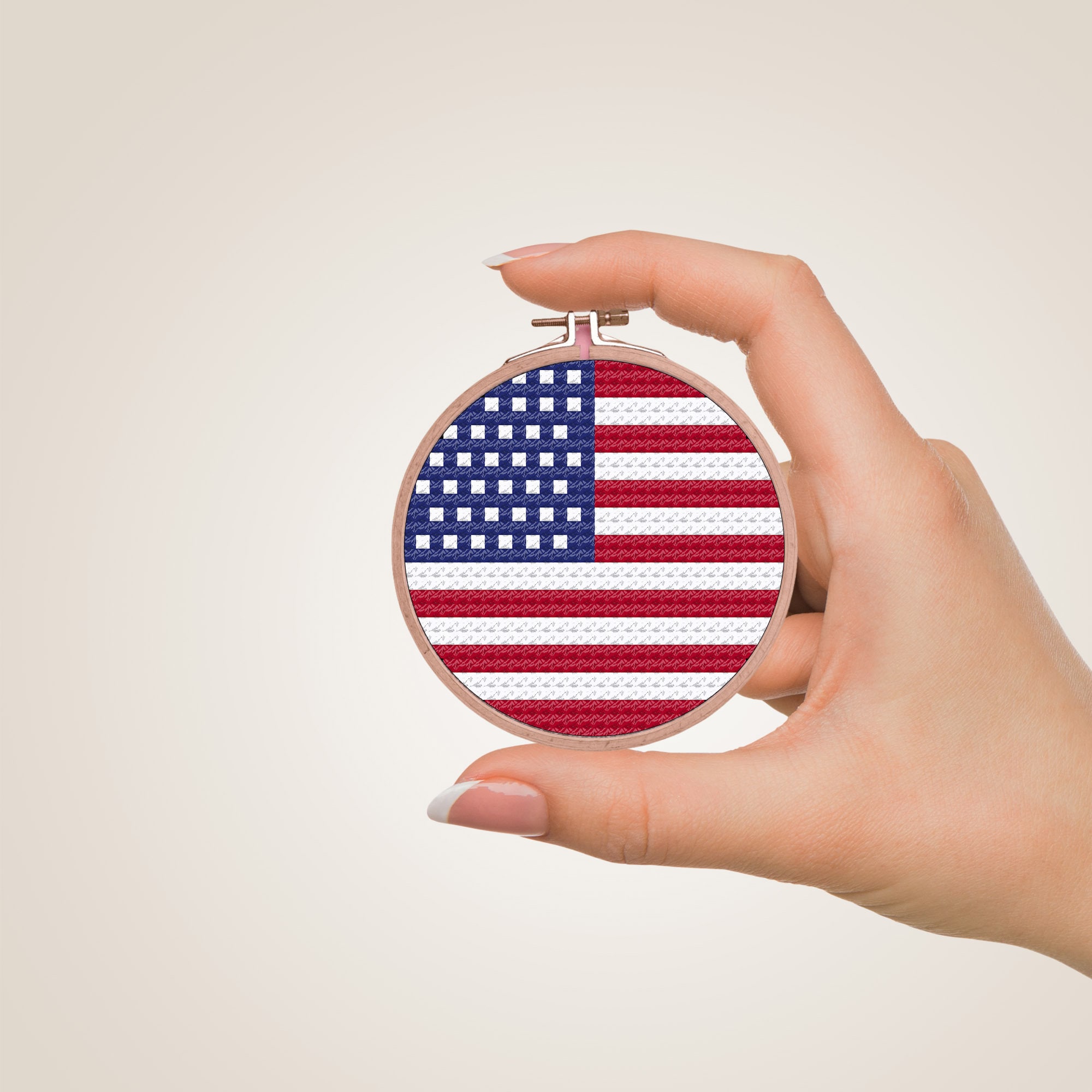 Mini USA Flag Cross Stitch Pattern, American Flag Cross Stitch, Easy ...