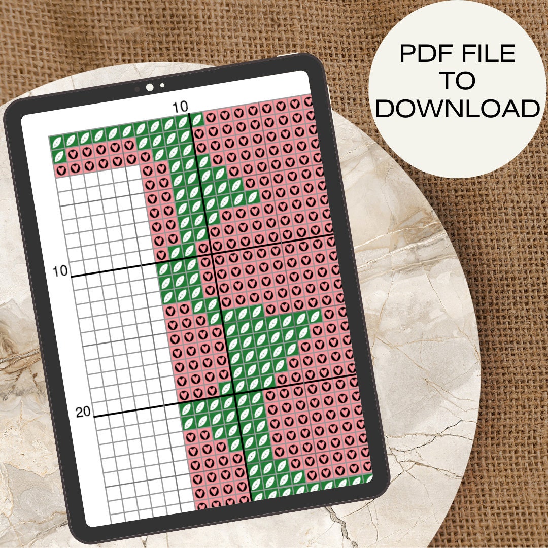 Letter R, Cross Stitch Alphabet Pattern, Floral Monogram, Counted Cross ...