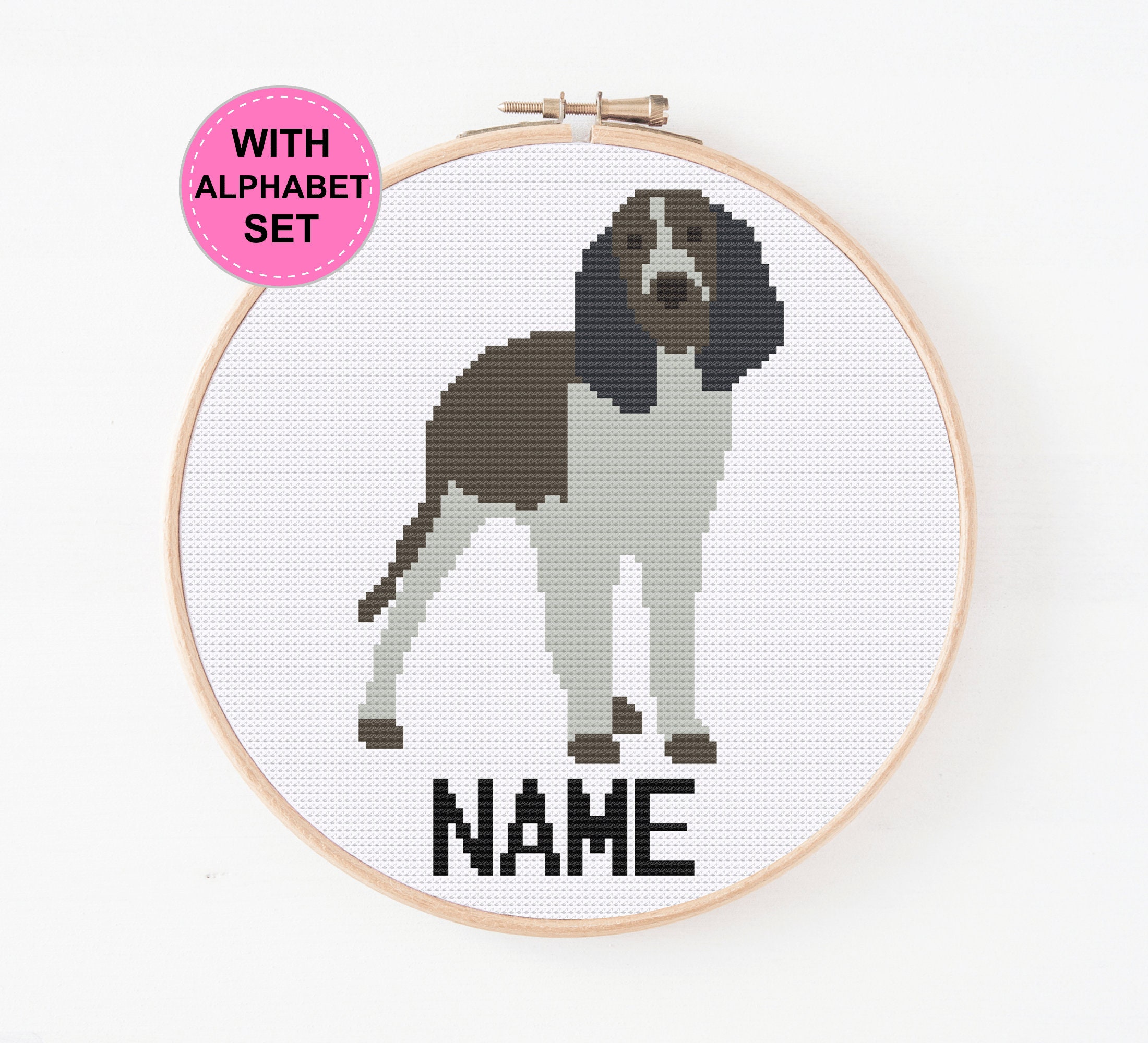 Personalized English Springer Spaniel Cross Stitch Pattern - Etsy