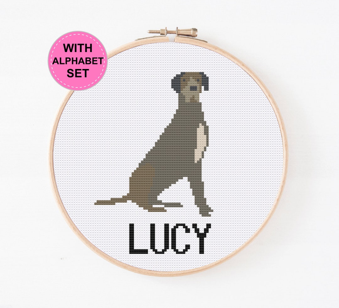 Personalized Great Dane Dog Cross Stitch, Great Dane Dog Pattern ...