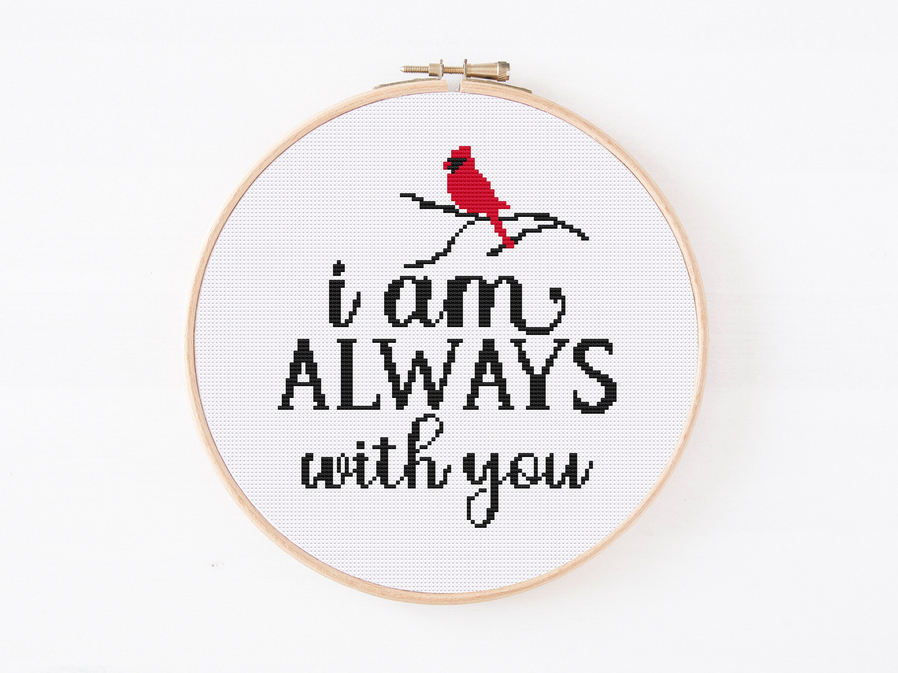 I Am Always With You Cross Stitch Pattern Modern Cross - Etsy