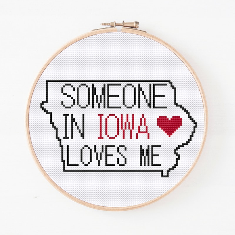 Iowa Cross Stitch - Etsy