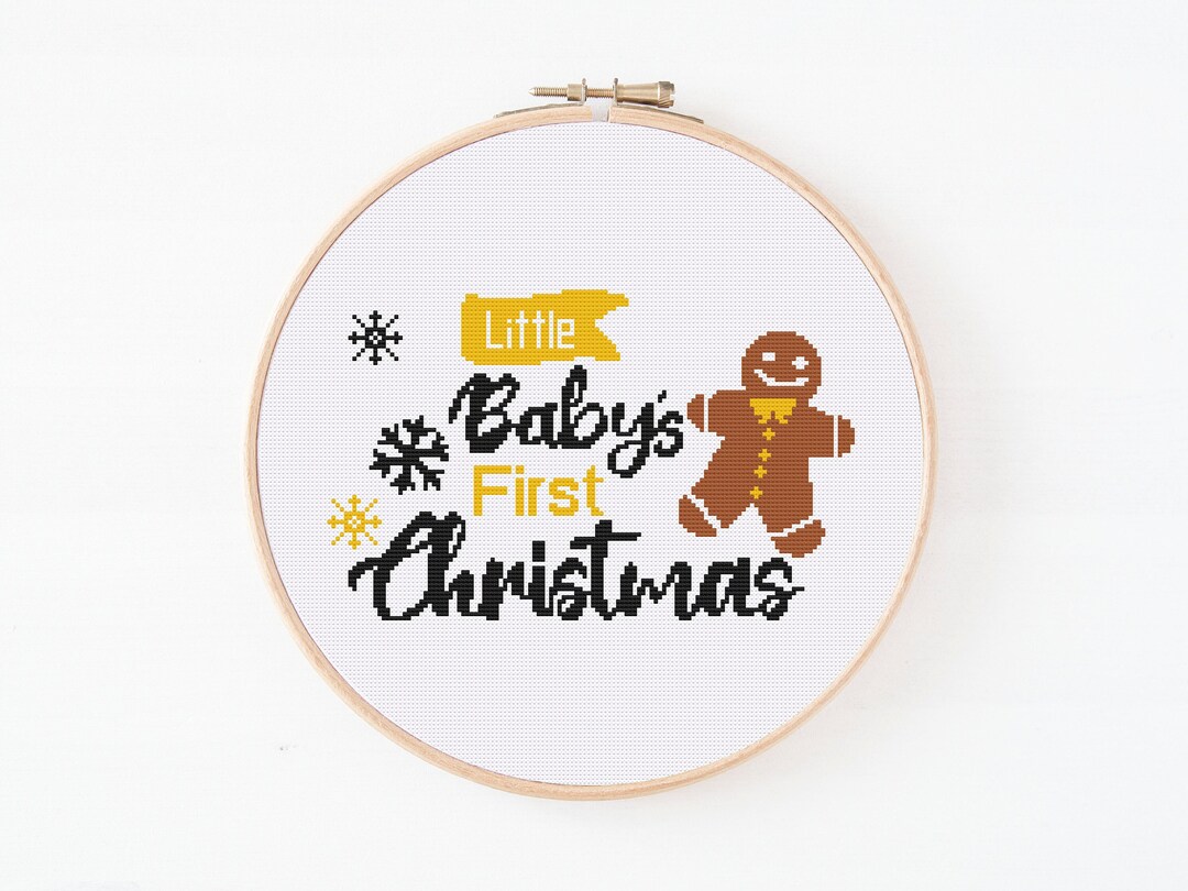 Little Baby's First Christmas Cross Stitch Pattern, Baby First ...