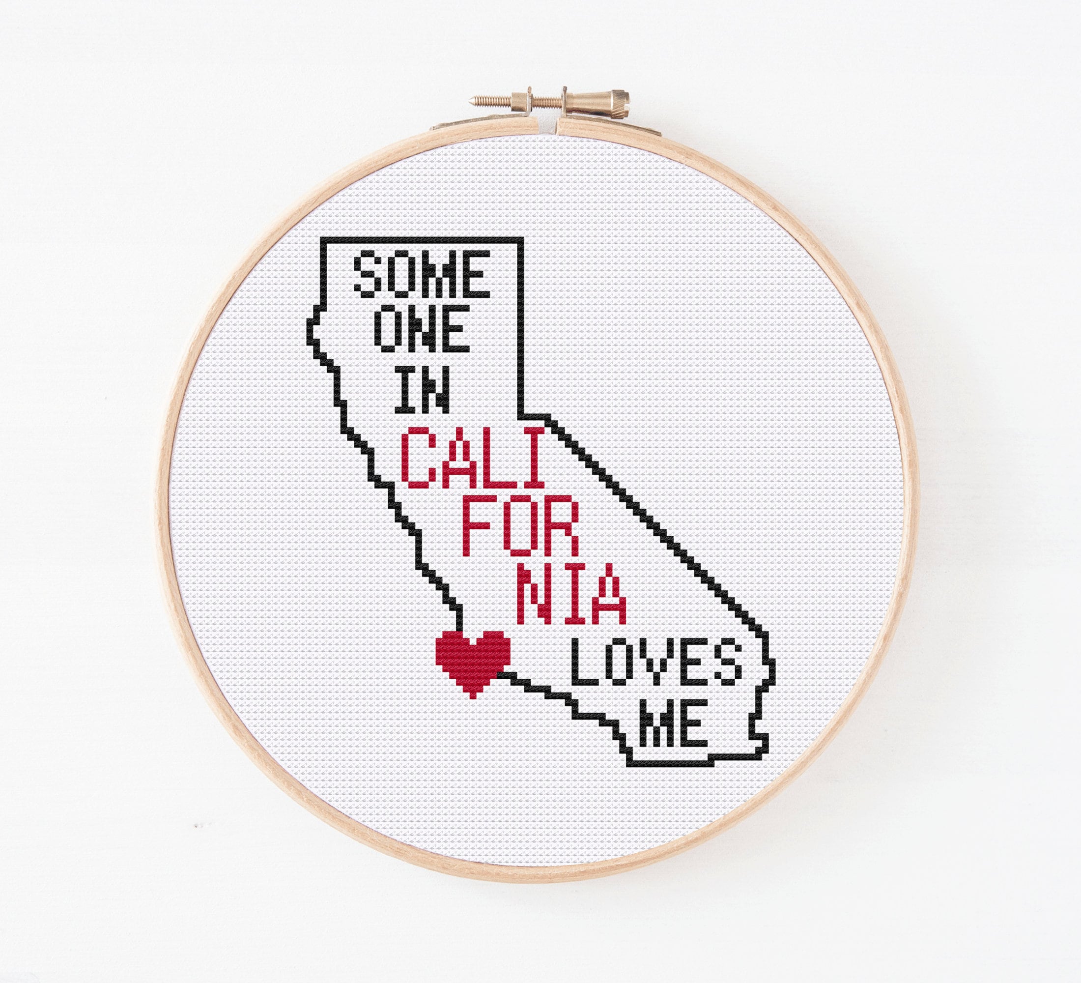 California State Map Cross Stitch Pattern, Someone in California Loves ...
