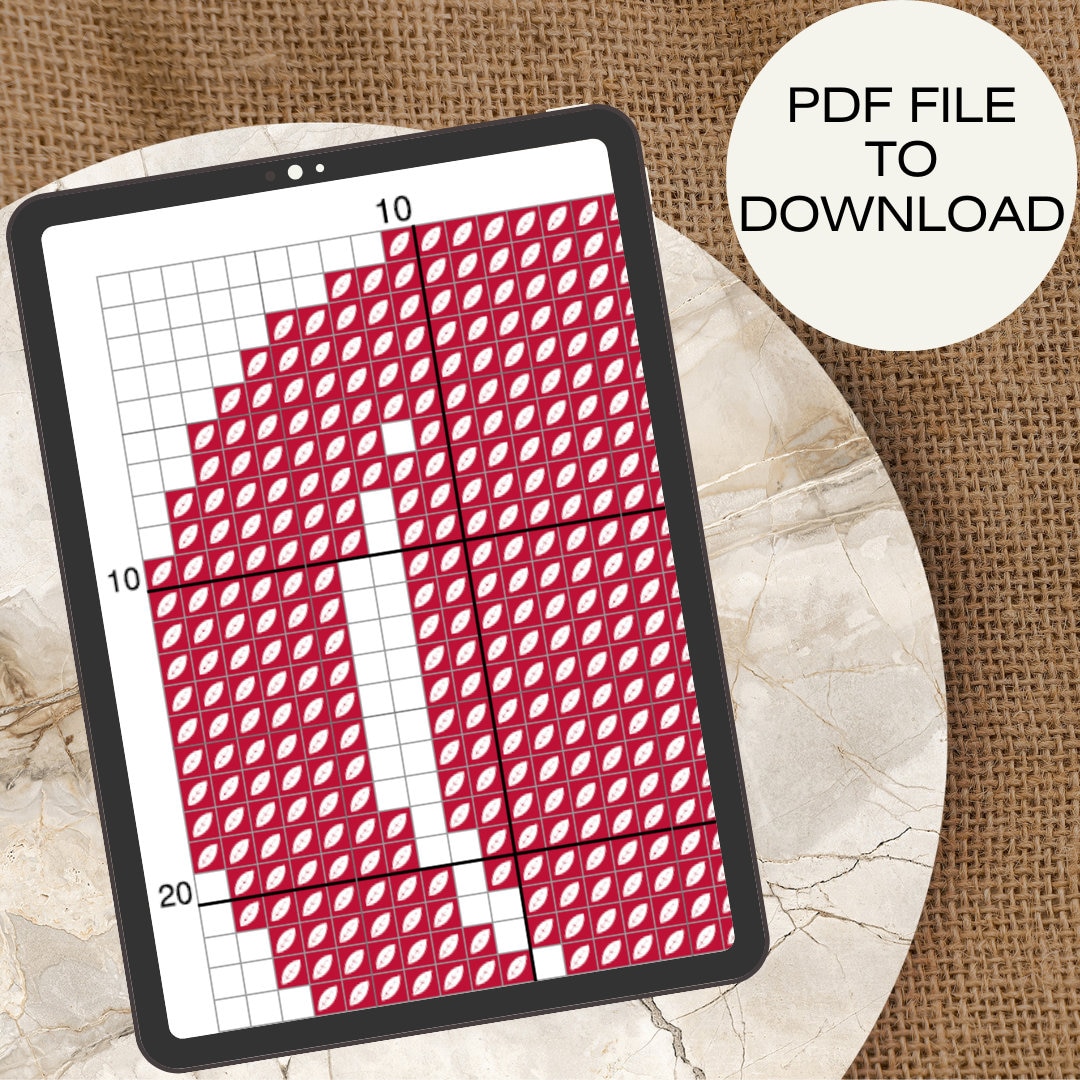 Letter D Cross Stitch Pattern, Heart Balloon D Cross Stitch, Initial ...