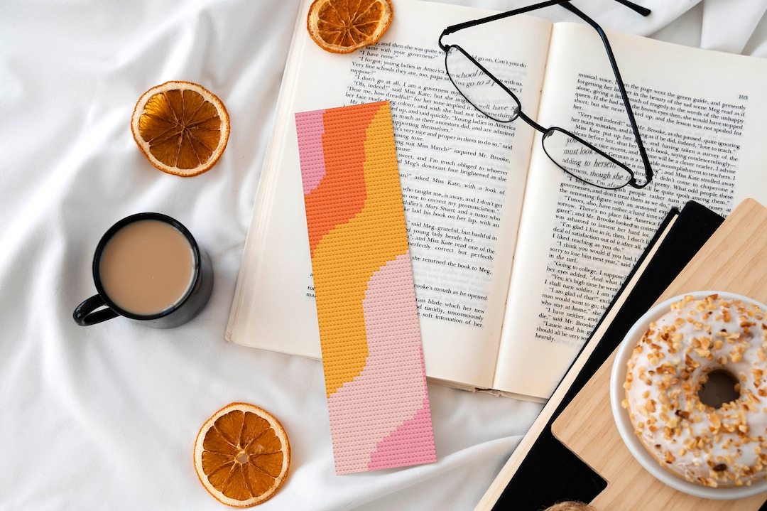 Colorful Bookmark Cross Stitch Pattern, Bookmark Cross Stitch, Cozy ...