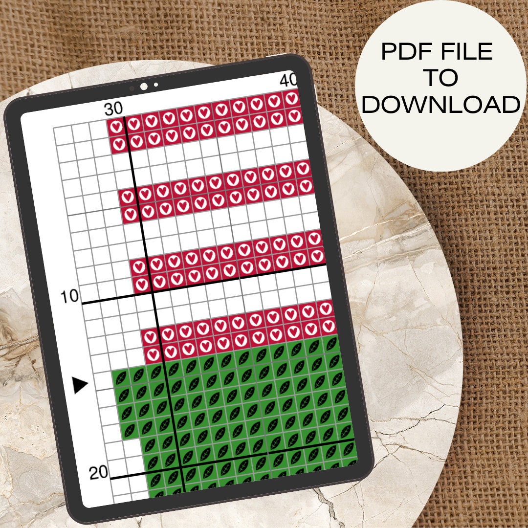 Mini Elf Shoes Cross Stitch Pattern, Counted Cross Stitch Pattern ...
