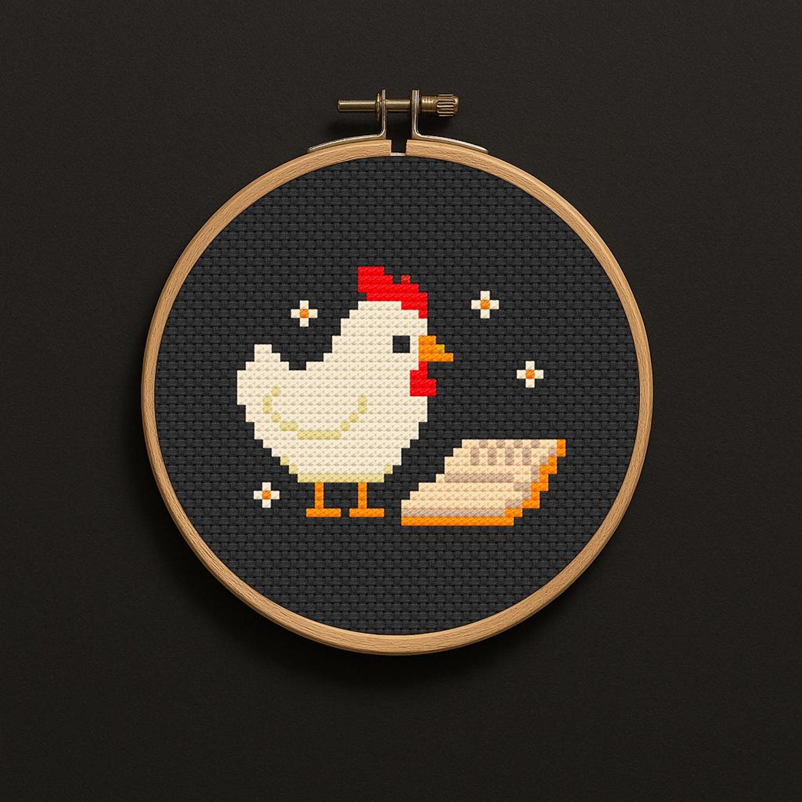 Chicken Cross Stitch Pattern, Animal Reading Book Cross Stitch ...