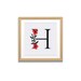 Floral Letter H Cross Stitch Pattern, Monogram H Cross Stitch, Initial ...