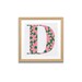 Letter D, Cross Stitch Alphabet Pattern, Floral Monogram, Counted Cross ...