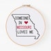 Georgia State Map Cross Stitch Pattern, Someone in Georgia Loves Me ...