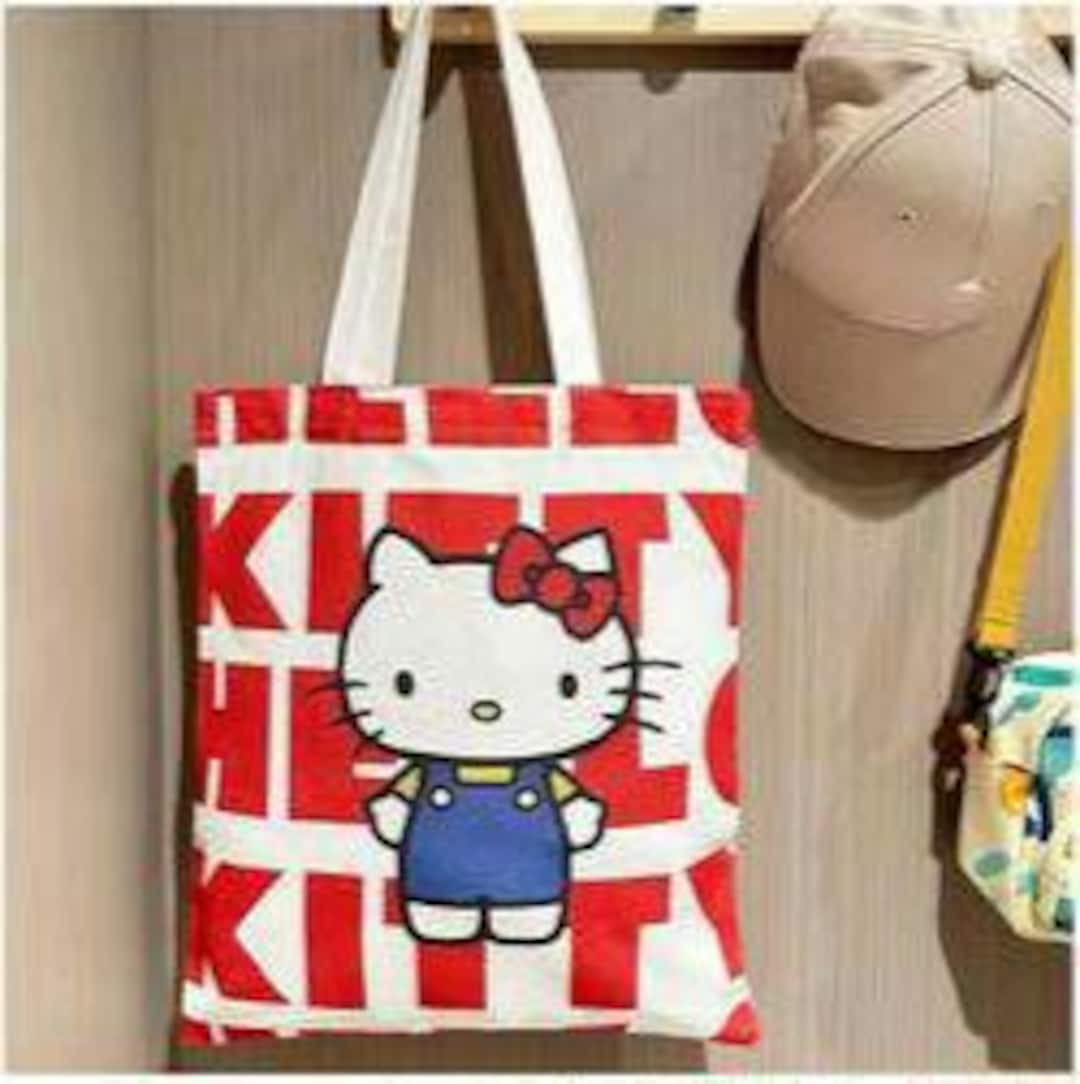 Hello Kitty Tote Bags Canvas Bags Spacious Cute Shoulder Bag Sanrio ...