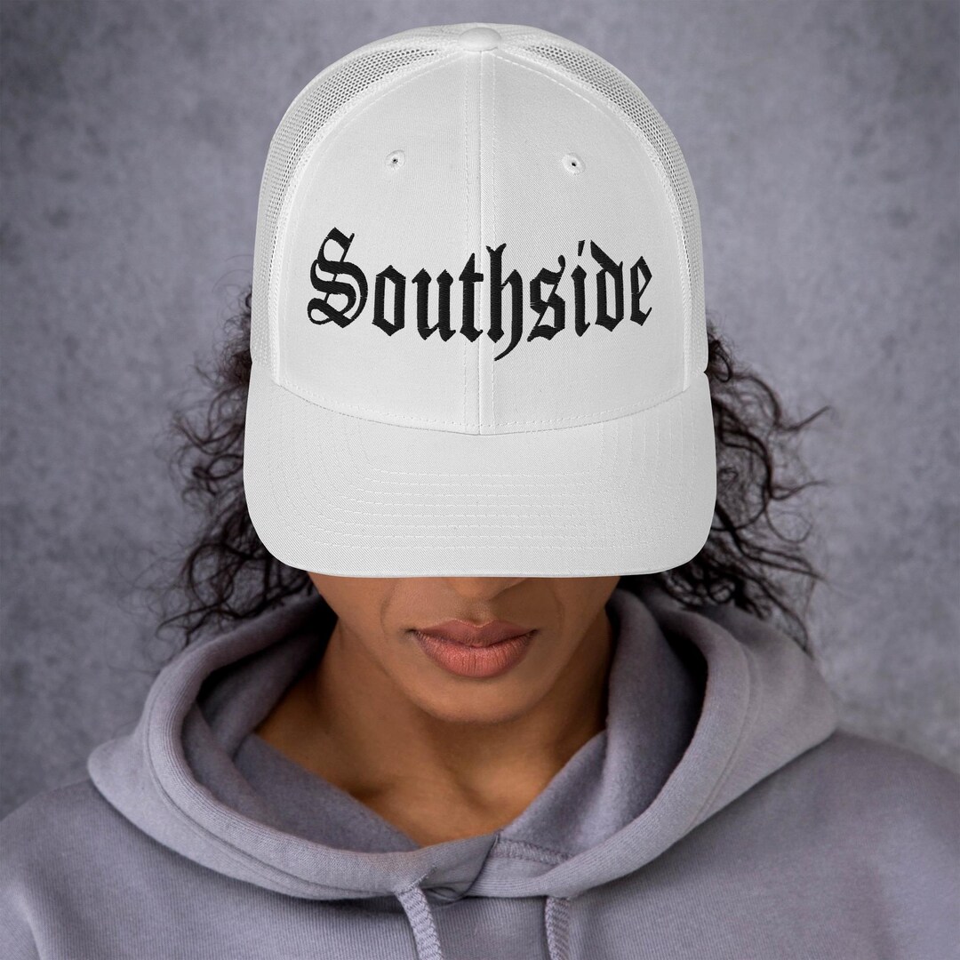 Southside Black Letter Trucker Cap - Etsy