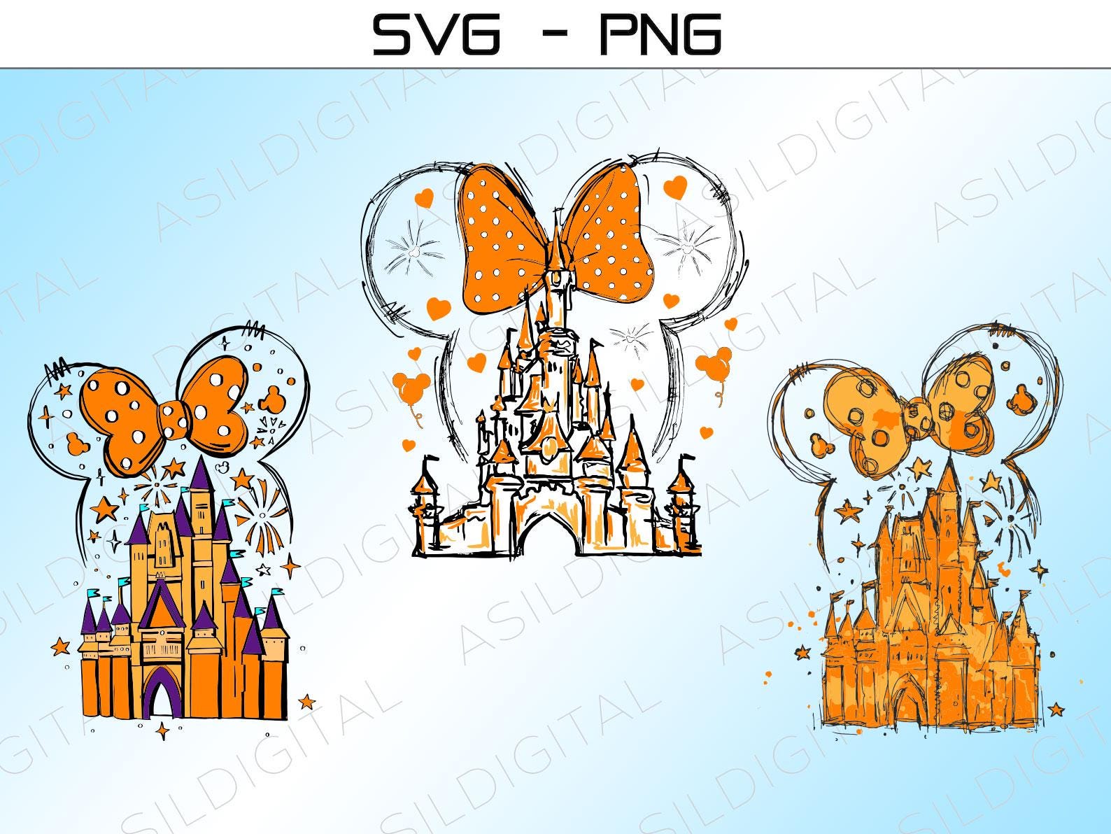 Mouse Ear Castle Png, Watercolor Castle Clipart Png, Magical Kingdom ...