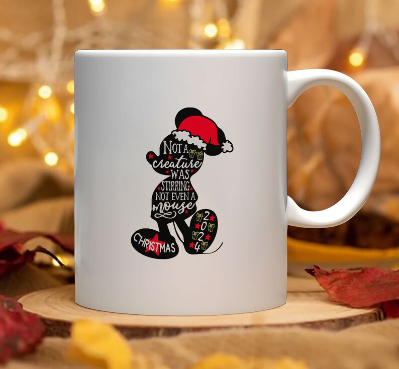 Not A Creature Was Stirring Not Even a Mouse PNG SVG, Christmas Mouse ...