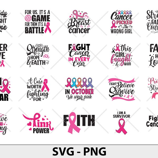 Cancer Awareness Svg - Etsy