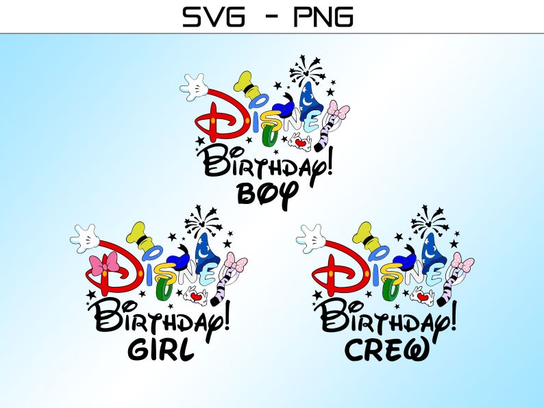 Bundle Birthday Crew SVG PNG, Family Birthday Vacation Svg, Birthday ...