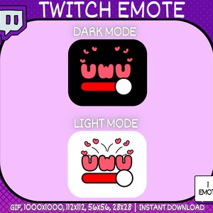 Animated Twitch Emote, UWU Emote, Funny Twitch Emote, UWU Twitch Emote ...