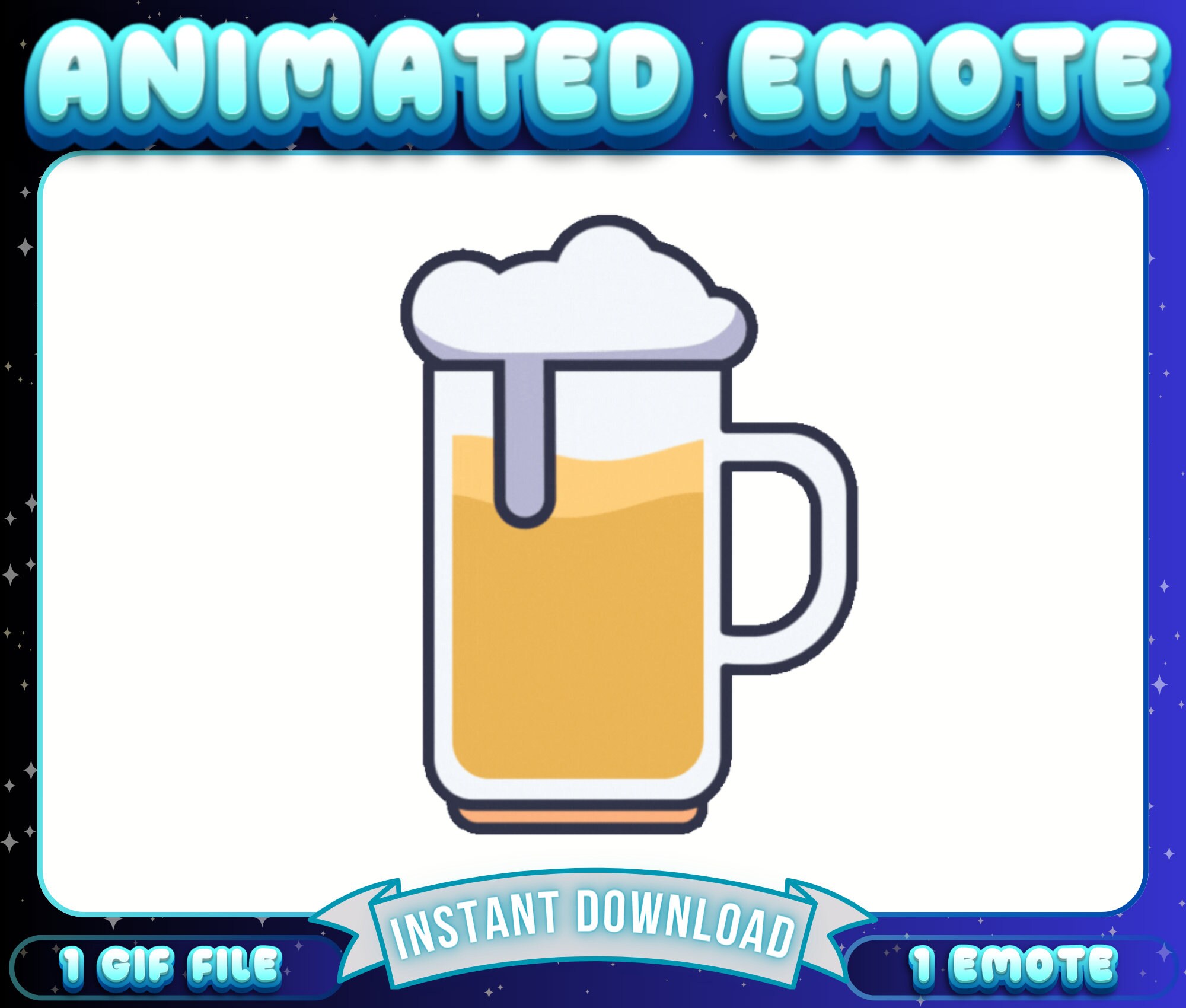 Animated Twitch Emote, Beer Emote, Funny Twitch Emote, Love Twitch ...