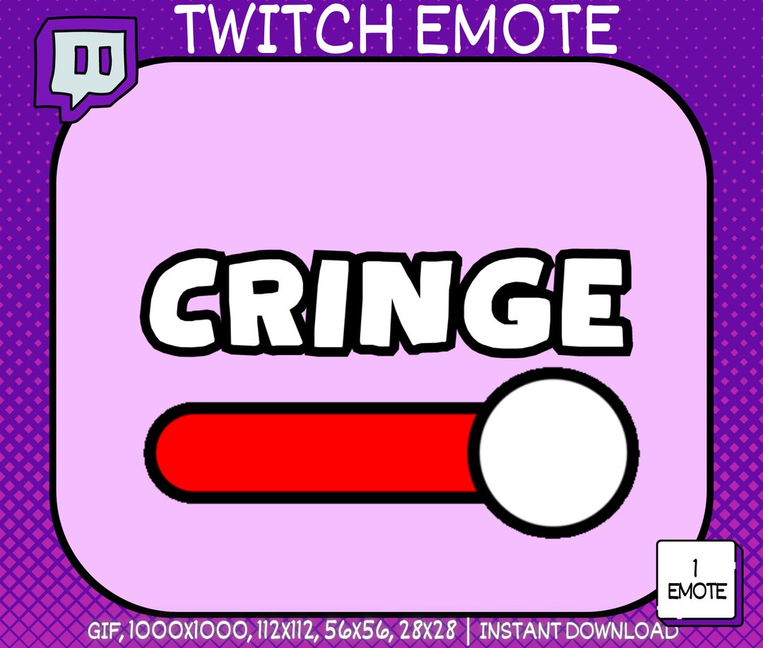 Animated Cringe Twitch Emote (instant Download) - Etsy