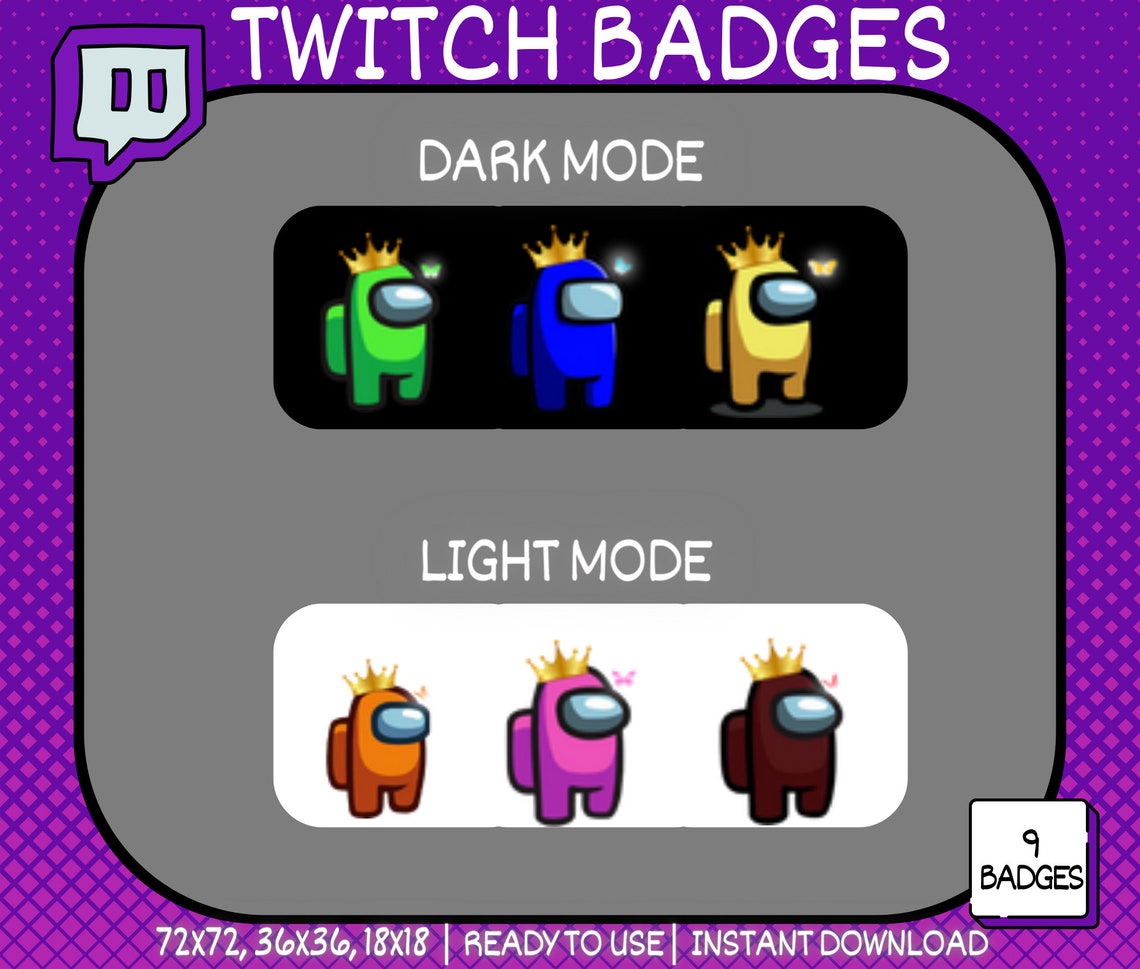 Among Us Twitch Sub Badges, Twitch Sub Badges, Among Us Sub Badges ...