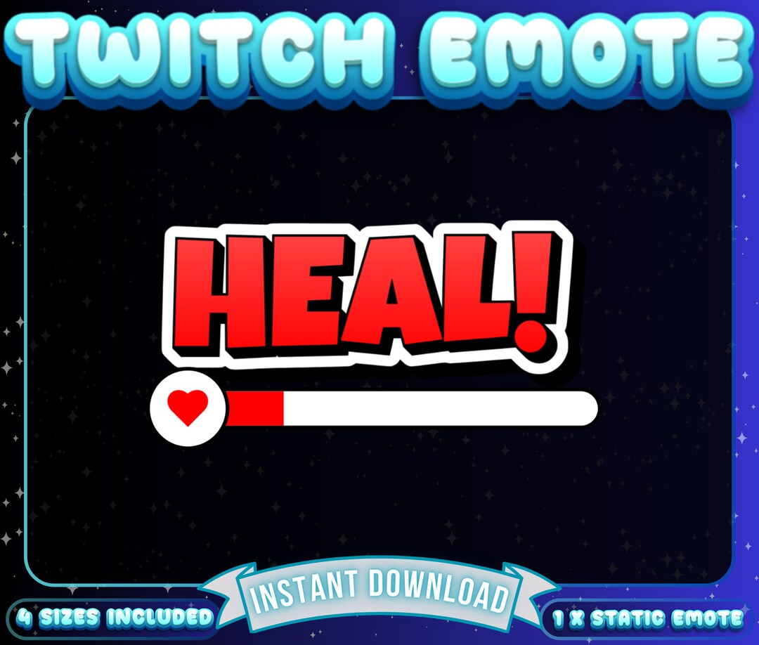 Heal Twitch Emote, Funny Stream Emote (instant Download) - Etsy