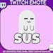 Animated Twitch Emote, Sus Emote, Funny Twitch Emote, Ghost Twitch ...
