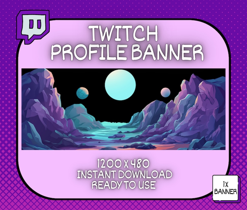 Cute Twitch Profile Banner, Cute Profile Banner, Gamer Profile Display ...