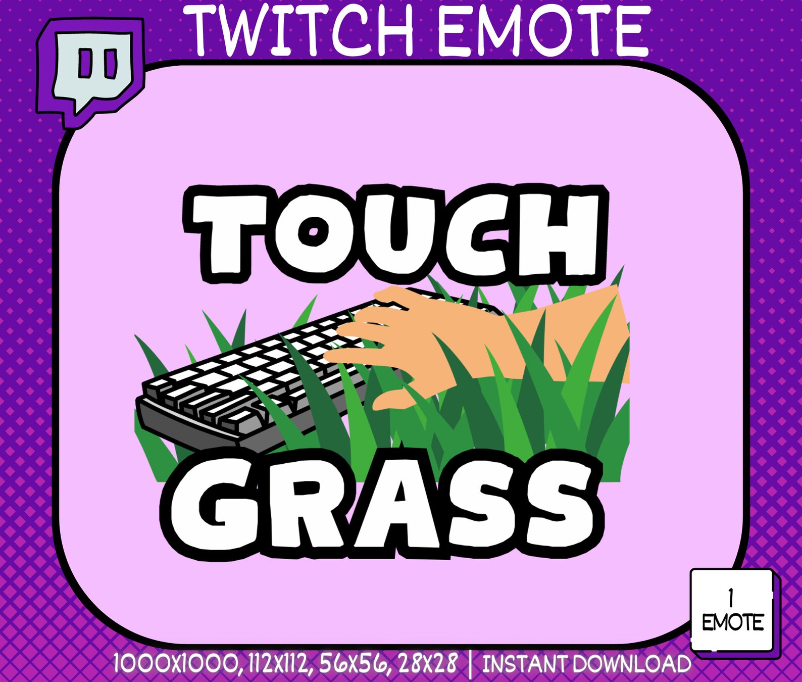 Twitch Emote Funny Twitch Emote Cute Twitch Emote Touch - Etsy