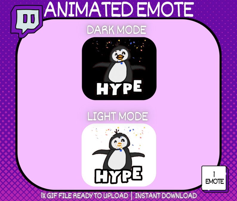 Animated Twitch Emote Cute Hype Emote Cute Twitch Emote - Etsy