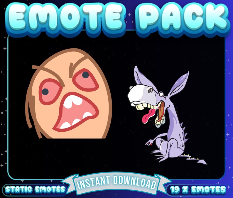 Funny Meme Emote Pack, Twitch Emote Pack, Tiktok Emote Pack, Discord ...