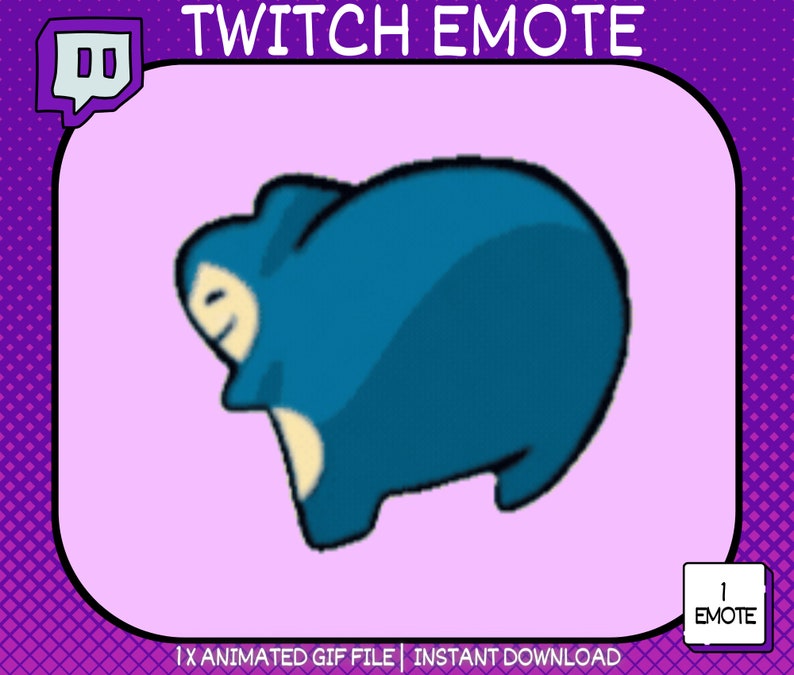 Snorlax Twerking Animated Twitch Emote (GIF File) - Etsy