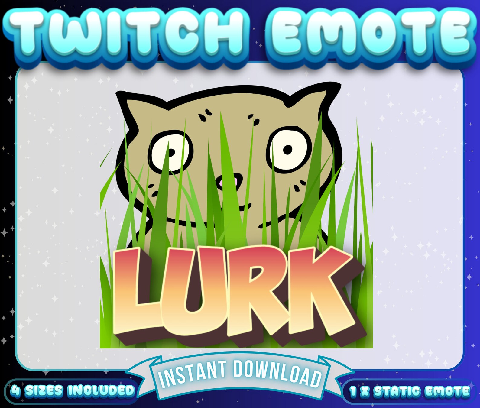 1 X Lurk Twitch Emote, Funny Emote, Discord Emote, Funny Twitch Emote ...