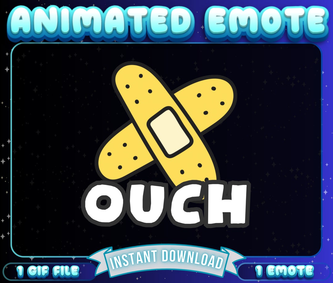Animated Twitch Emote, Ouch Emote, Funny Twitch Emote, Ouch Animated ...