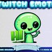 1 X Alien Twitch Emote, Alien Emote, Discord Emote, Funny Twitch Emote ...