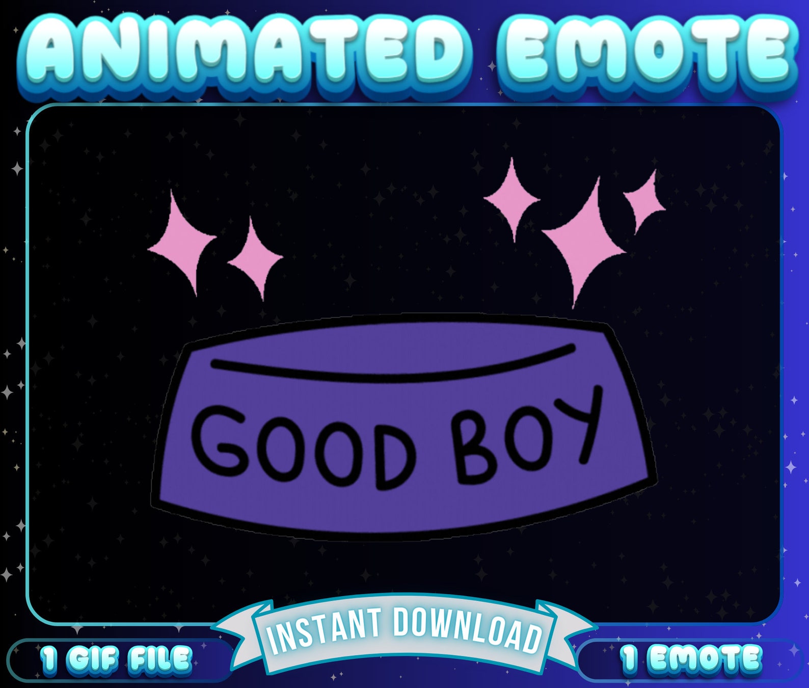 Animated Twitch Emote, Good Boy Emote, Funny Twitch Emote, Good Boy ...