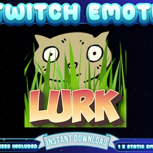 1 X Lurk Twitch Emote, Funny Emote, Discord Emote, Funny Twitch Emote ...