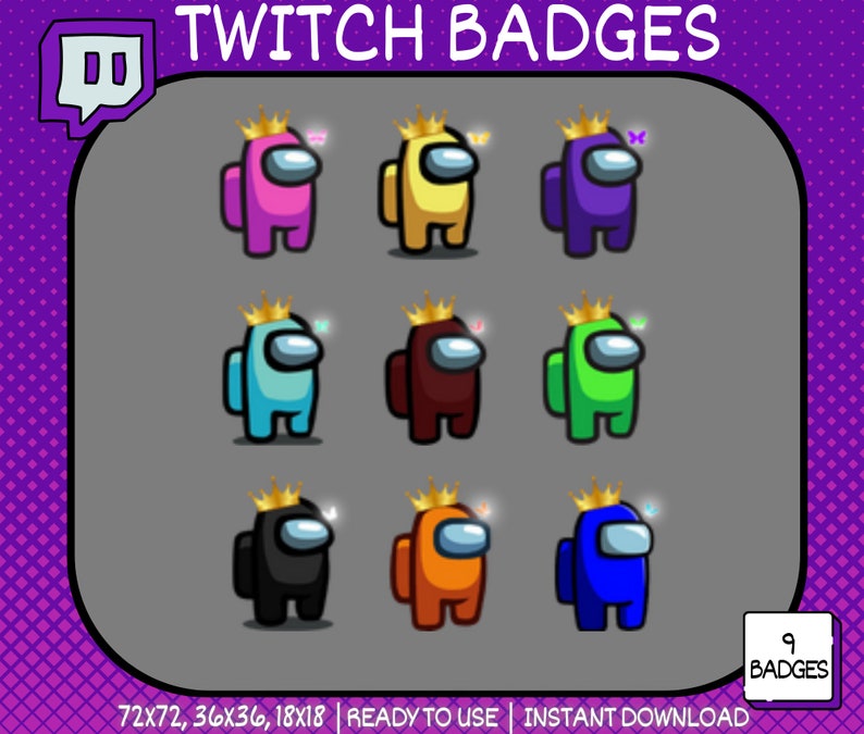 Among Us Twitch Sub Badges, Twitch Sub Badges, Among Us Sub Badges ...