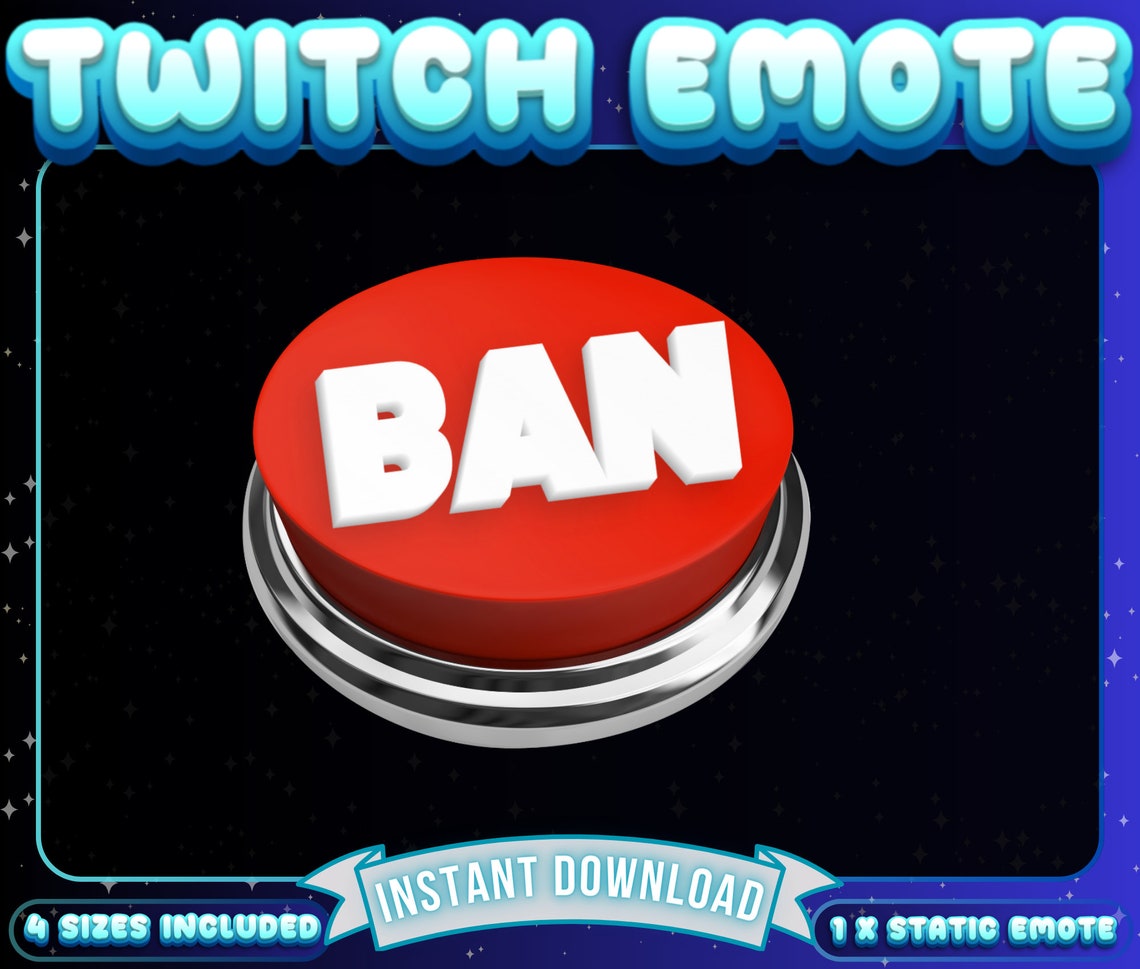 1 X Ban Twitch Emote, Funny Emote, Discord Emote, Funny Twitch Emote ...