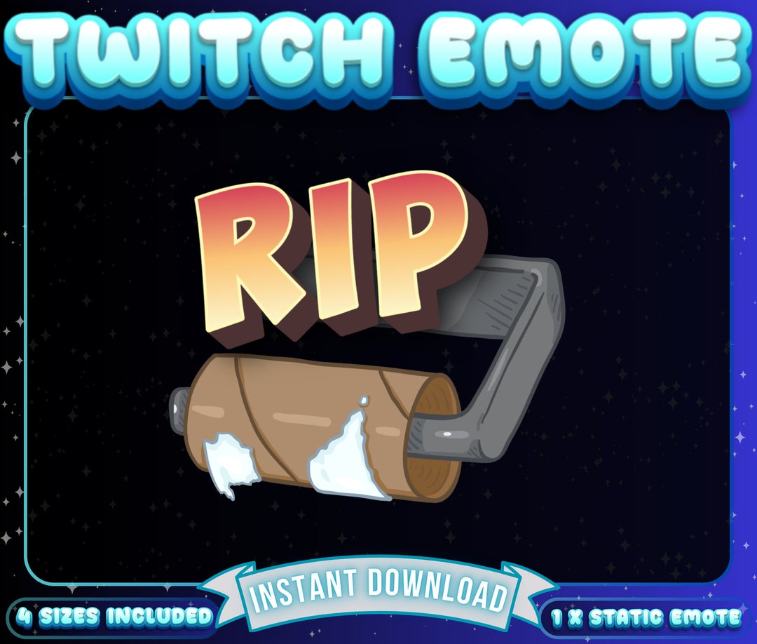1 X RIP Twitch Emote, Funny Emote, Discord Emote, Funny Twitch Emote ...