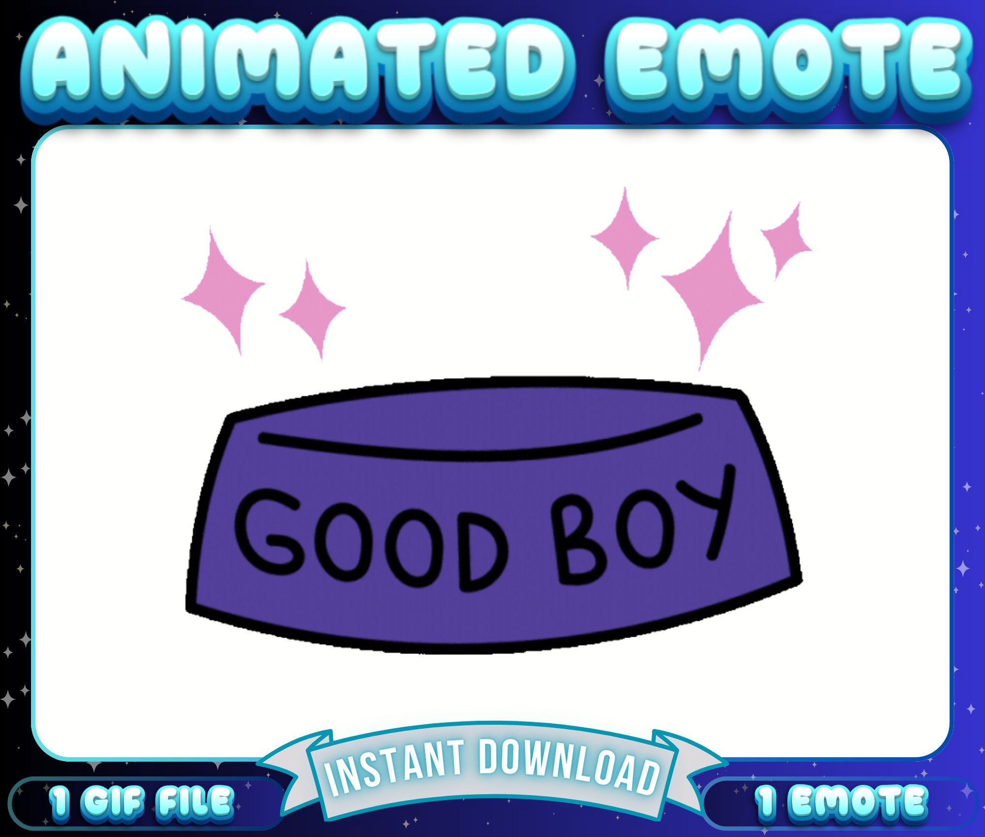 Animated Twitch Emote, Good Boy Emote, Funny Twitch Emote, Good Boy ...