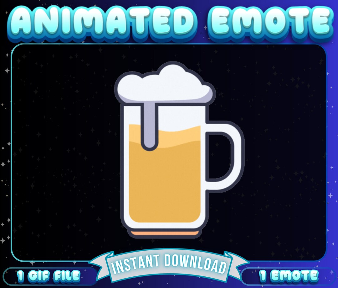 Animated Twitch Emote, Beer Emote, Funny Twitch Emote, Love Twitch ...