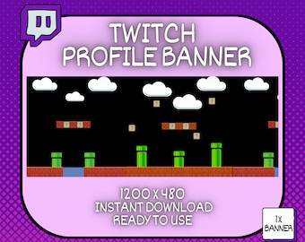 Cute Twitch Profile Banner, Cute Profile Banner, Gamer Profile Display ...