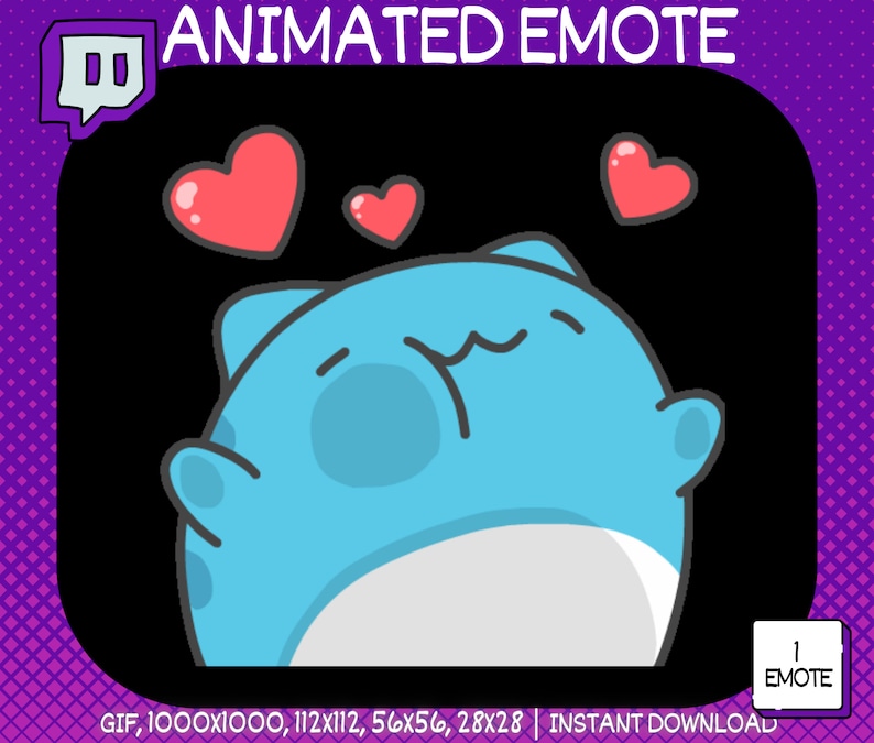 Animated Twitch Emote, Love Hug Emote, Hug Twitch Emote, Love Twitch ...