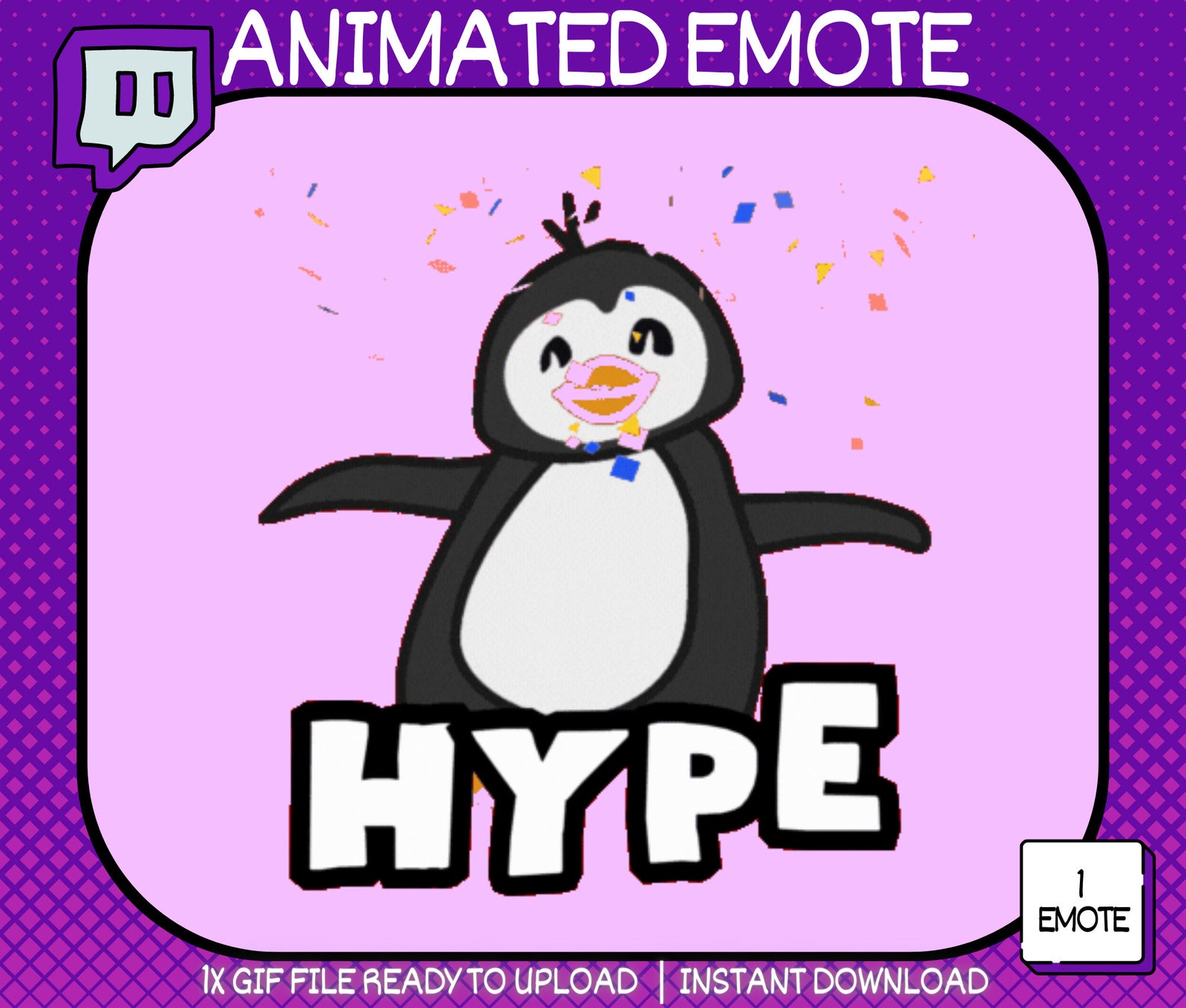 Animated Twitch Emote Cute Hype Emote Cute Twitch Emote - Etsy